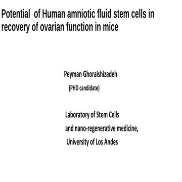 Potentals of human amniotic fluid stem cells | ODP