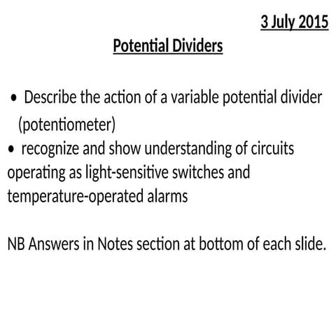 Potential-Divide-and-Potentiometer.pptxp | PPTX