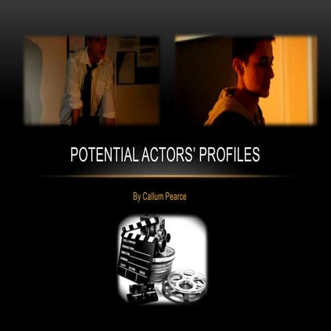 Potential actors profiles | PPT
