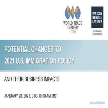 Potential Changes to 2021 U.S. Immigration Policy and Their Business ...