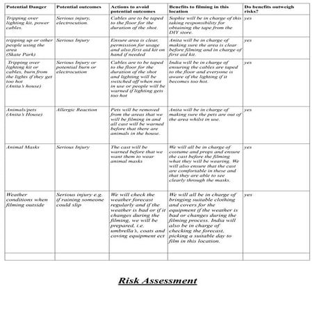 Risk Assessment | DOCX