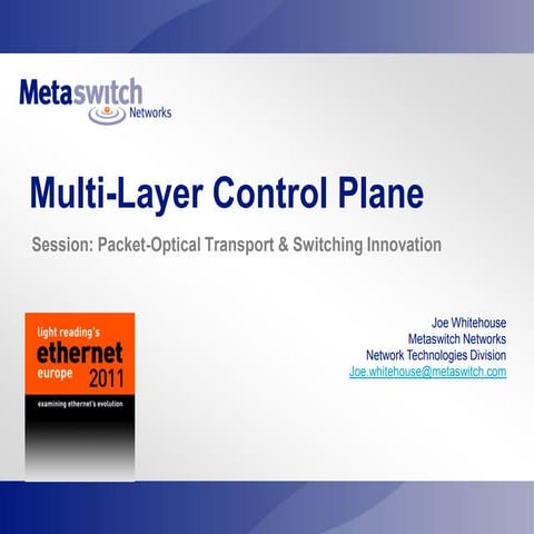 Multi-layer Control Plane | PPTX