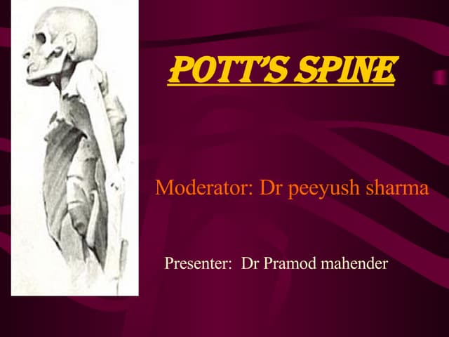Pott's disease nursing, medical, surgical managements | PDF
