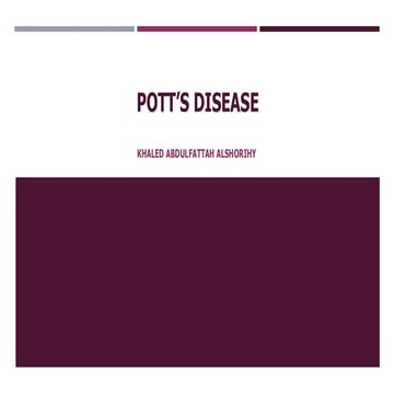 Potts disease TB of spine that usually leads to spinal cord compression.pdf