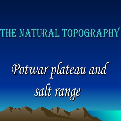 potwar and salt range | PPT