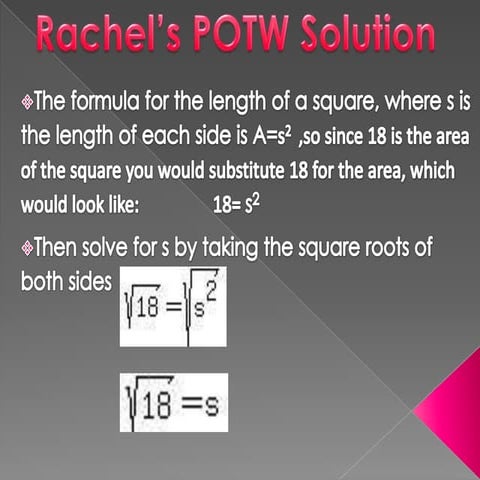 POTW solution | PPT