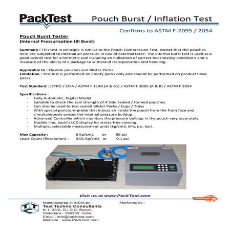 Pouch burst 2018 | PDF