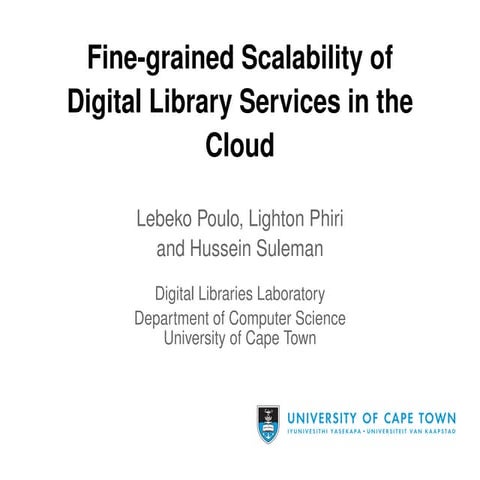 Cloud computing for Digital Libraries | PPTX