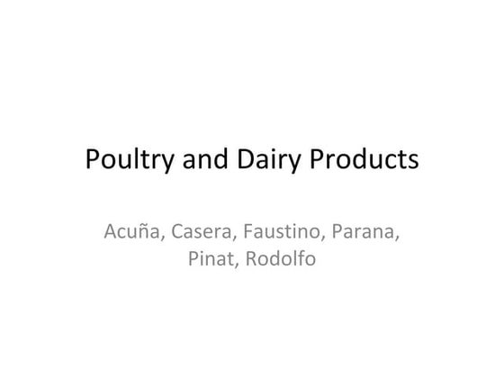 Market forms of Poultry | PPT