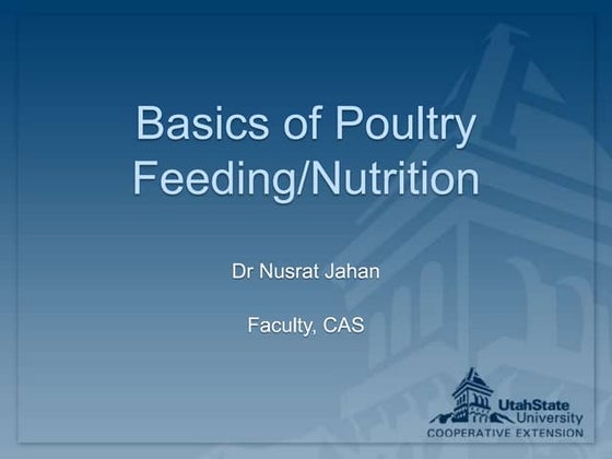 Poultry Feed formulation | PPT