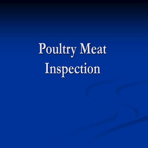 Poultry & fish inspection .ppt