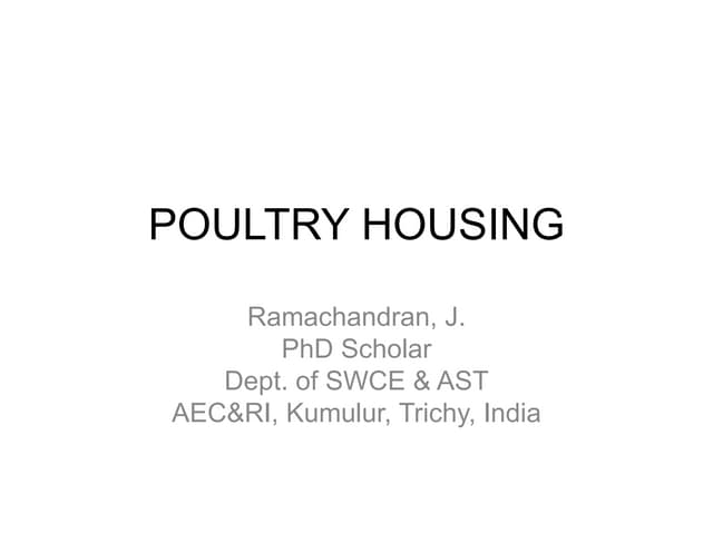 Types of Poultry Housing for poultry production.ppt