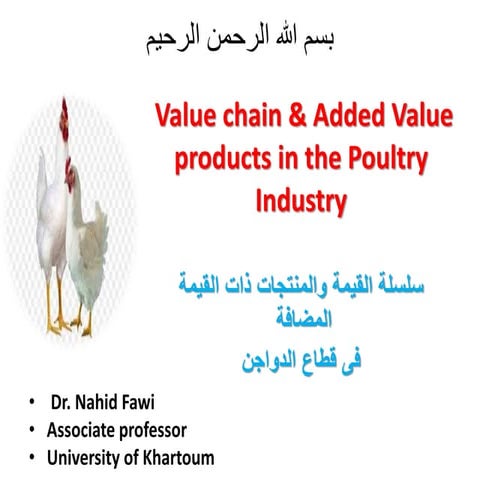 Value chain & added value products poultry industry | PPTX