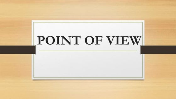 Point of view for Fourth Graders | PPT | Genres
