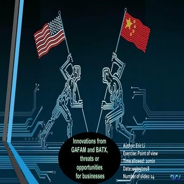 Innovations from GAFAM, BATX threats or innovations for businesses | PPT