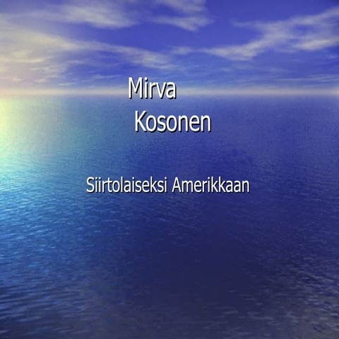 Poverpoint mirva | PPT