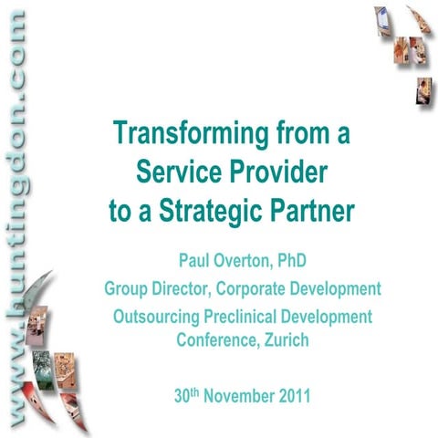 Transforming from a Service Provider to a Strategic Partner | PPTX