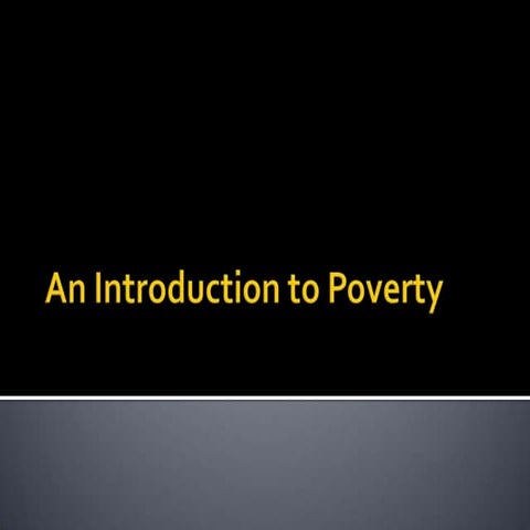 Poverty Slides | PPTX