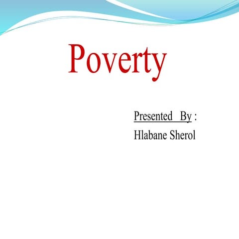 Poverty | PDF
