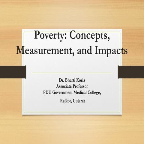 Poverty. concept, criteria, implicationpptx | PPTX