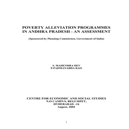 Poverty alleviation | PDF
