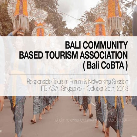 Bali Community-Based Tourism Association (BALI CoBTA) | PDF