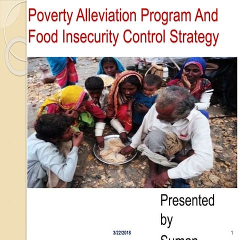 Poverty alleviation program and food insecurity control strategy | PPTX
