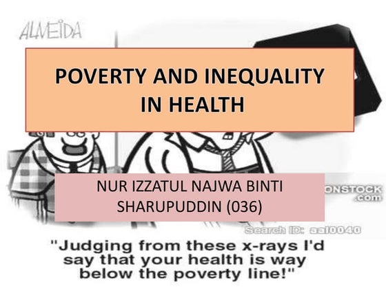 Relationship between Health and Poverty | PPT