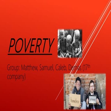 Poverty bb matthew,samuel,caleb & demas | PPT