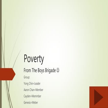 Causes and Effects of Poverty | PPTX