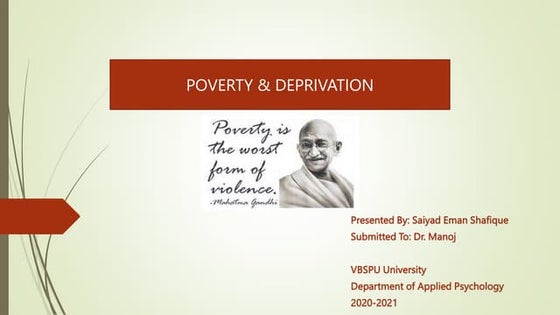 Poverty and some basic calculations index | PPT