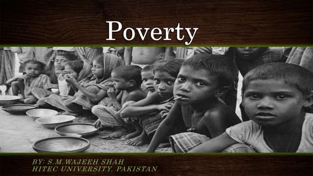Poverty slideshow | PPTX