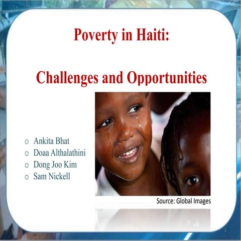 Poverty in haiti | PPTX