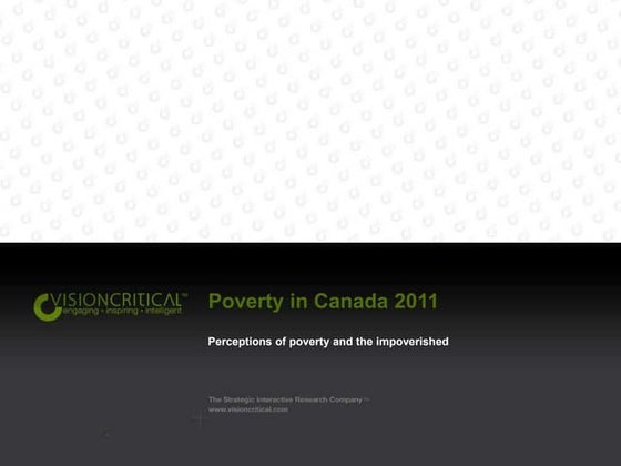 Poverty in canada | PPT