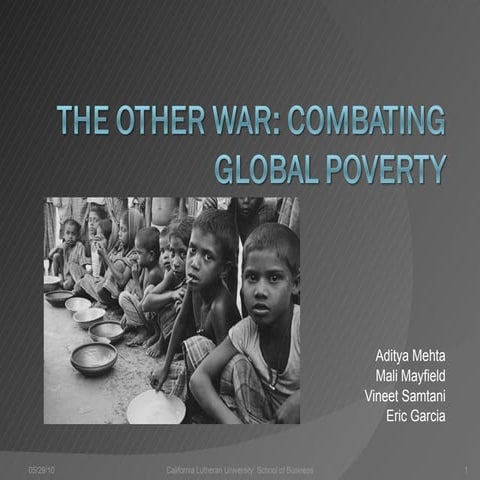 The Other War: Combating Global Poverty | PPT