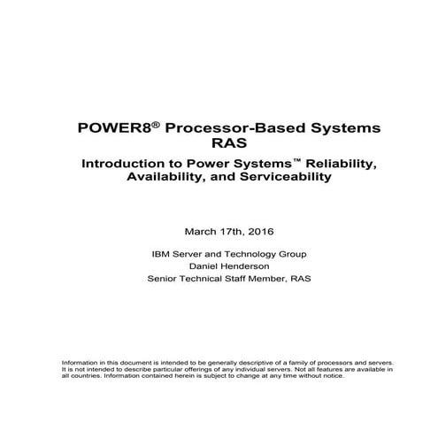 POWER 8 | PDF