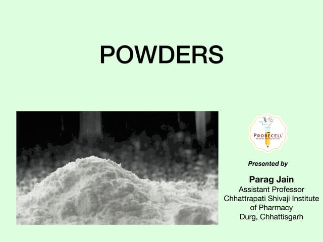 Powders | PPTX