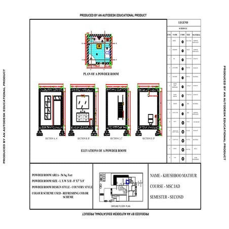 Powder room plan | PDF