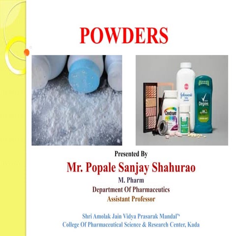 Powders | PDF | Pharmaceutical Drugs | Medical Health