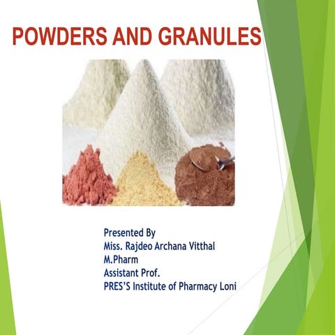 Powders and Granules (3) (1).pptx Pharmaceutics | PPTX