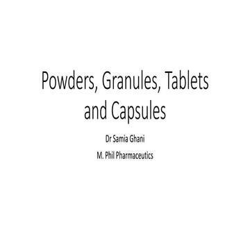 powders, granules, tablets, capsules Dr.pptx