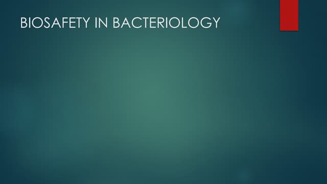 Lecture 1 introduction of biosafety & biosecurity | PPTX