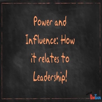 Power and Influence | PPT