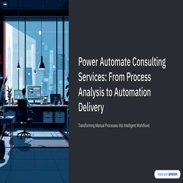 Power Automate Consulting Services: From Process Analysis to Automation ...