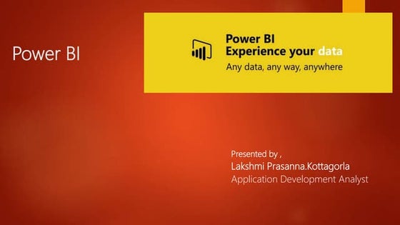 Introduction to Power BI and Data Visualization | PPTX