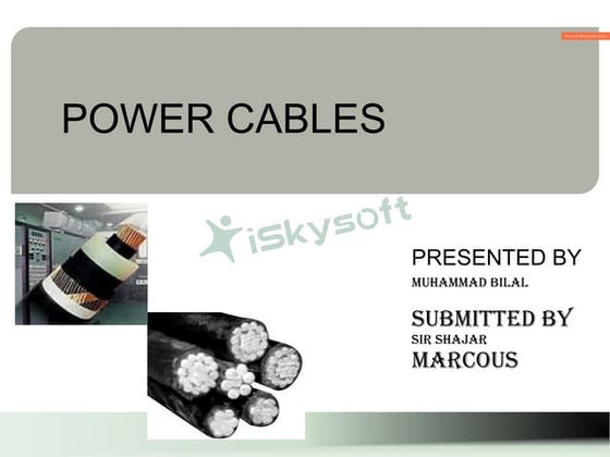 Types of Wires and Cables | PPT