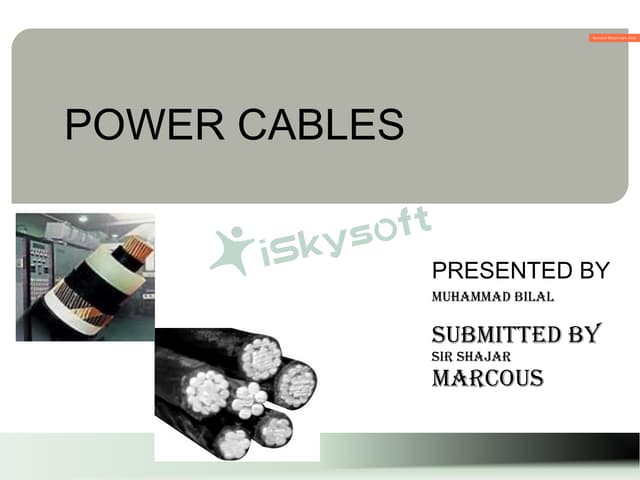 Types of Wires and Cables | PPTX