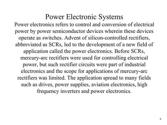 Power Electronics | PPTX