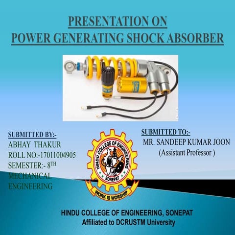 power-generating-shock-absorber-Seminar-Final.pptx