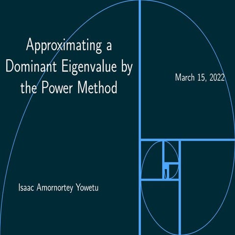 Approximating Dominant Eivenvalue By The Power Method | PDF